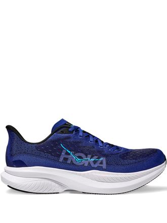 Hoka One One baskets Mach 6 &agrave; logo imprim&eacute; - Bleu