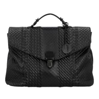 Bottega Veneta Sacoche Intrecciato doccasion - Femme - Pre-owned - Noir - Taille: ONE Size