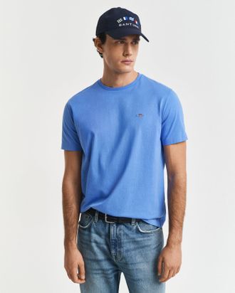 GANT Herren Regular Fit Shield T-Shirt (XXXL) PERFECT Blau