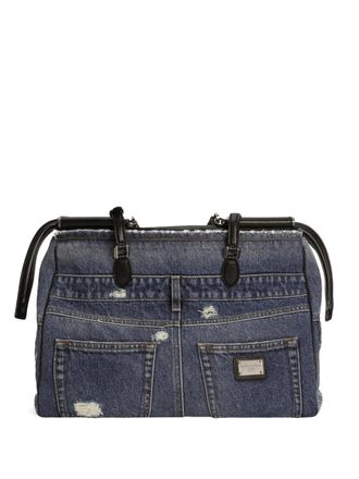 Dolce & Gabbana Vittoria denim tote bag - Bleu