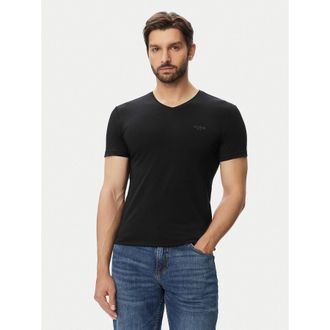 Guess T-Shirt M6YI32 K3735 Schwarz Extra Slim Fit