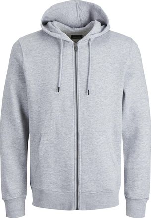 Jack & Jones Jack & Jones Herren Jjestar Basic Sweat Zip Hood Noos Kapuzenjacke, Light Grey Melange, XXL EU