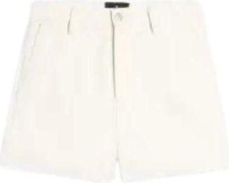 7 For All Mankind Femme, Robes, Beige, Taille: W27 Trouser Shorts Linen Ostuni