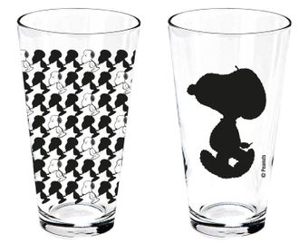 Peanuts Peanuts-2er, 400ml Snoopy-0122016 Saftglas, 2er Set, Glas, 2 St&uuml;ck (1er Pack), 2