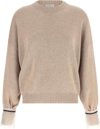 Brunello Cucinelli Rundhalspullover - Beige