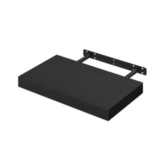 Woltu Wandboard Wandregal CD DVD Regal B&uuml;cherregal Schweberegal Holz Board 40x22.9x3.8cm schwarz f&uuml;r B&uuml;ro, Wohnzimmer, Schlafzimmer, K&uuml;che RG9372sz