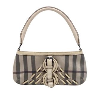 Burberry Pre-owned Vintage Schultertasche aus beschichtetem Canvas - - Pre-owned - Damen - Beige - ONE SIZE