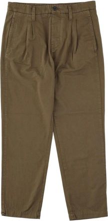 C.P. Company C.p. Company, Homme, Pantalons, Vert, Taille: M Pantalon Chino Plissé