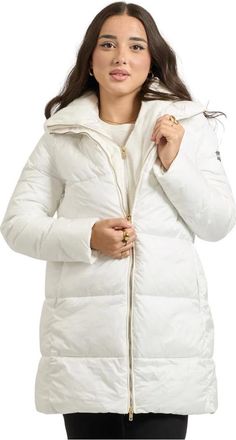 Yes-Zee YES Zee, Femme, Manteaux, Blanc, Taille: 40 FR Veste matelass&eacute;e avec fausse veste amovible