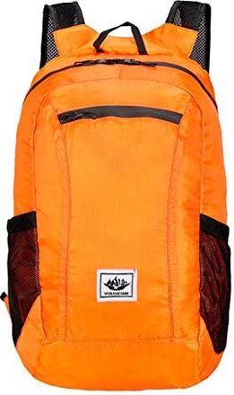 Generic Sac &agrave; dos &agrave; crochet sac &agrave; dos dext&eacute;rieur grande capacit&eacute; l&eacute;ger imprim&eacute; voyage sport sac &agrave; dos maternelle, Orange, taille unique