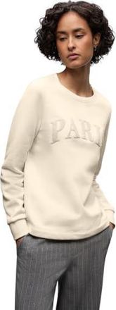 Street One Sweat-Shirt avec Inscription &laquo; Wording Soft Beige 42 &raquo;