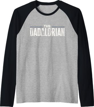Star Wars The Mandalorian The Dadalorian Weathered Logo Raglan