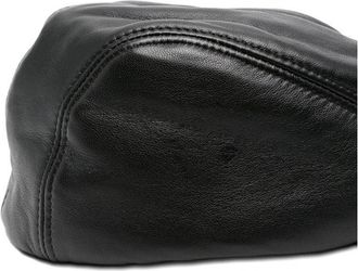 Ruslan Baginskiy IVC033 Leather Flat Cap - Black