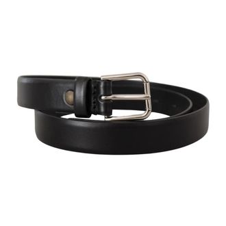 Dolce & Gabbana Homme, Accessoires, Noir, Taille: ONE Size Ceinture en cuir style classique