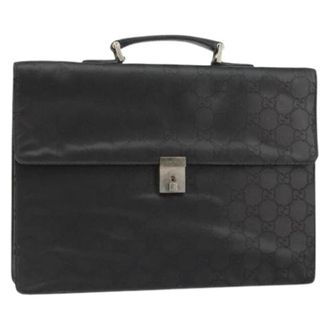 Gucci Pre-owned Nylon Handtasche - - Pre-owned - Damen - Schwarzk - ONE SIZE