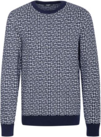 Balmain Blauer Herren Pullover & Strickjacke - - Knitwear - Herren - Blau - S