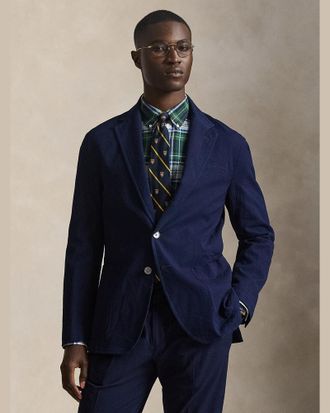 Ralph Lauren Ungef&uuml;ttertes Seersucker-Sakko aus Baumwolle, Modern Fit in