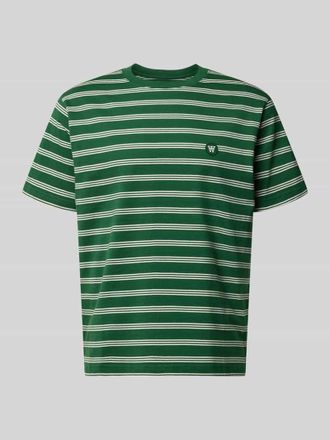 Wood Wood Relaxed Fit T-Shirt mit Logo-Stitching Modell Easton