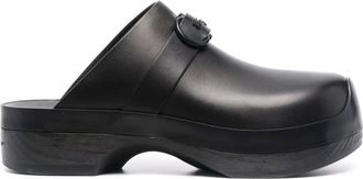 Ferragamo Femme, Chaussures, Noir, Taille: 35 EU Gancini Clogs