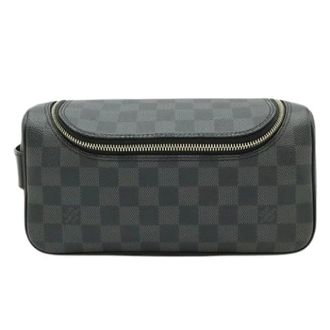Louis Vuitton Pochette de toilette Damier Graphite Pre-owned - Femme - Pre-owned - Noir - Taille: ONE Size