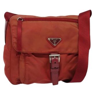Prada Sac bandouli&egrave;re Vintage en nylon Pre-owned - Femme - Pre-owned - Rouge - Taille: ONE Size