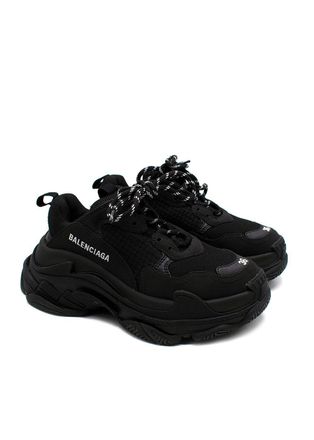 Balenciaga Black Triple S Trainers Size 36