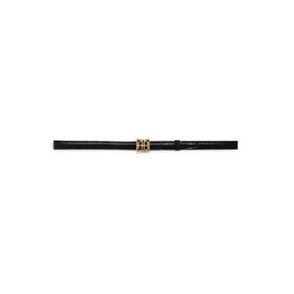 Anine Bing Monogramm-G&uuml;rtel mit quadratischer Schnalle - - Accessories - Damen - Schwarzk - M/L