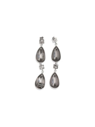 Magda Butrym Womens Re26 Earrings 05 Rhodium Silver