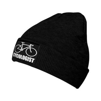Generic Doux Tricot&eacute; Bonnet, Cycliste dr&ocirc;le V&eacute;lo, Extensible Beanie Hats, Bonnet Chapeau Tricot pour Femme, Sports, Adultes