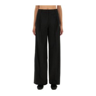 The Garment Weite Bundfaltenhose - - Trousers - Damen - Schwarzk - M