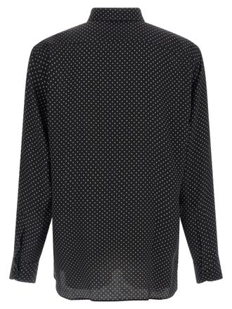 Tom Ford Micro-Print Silk Crepe Shirt - Black