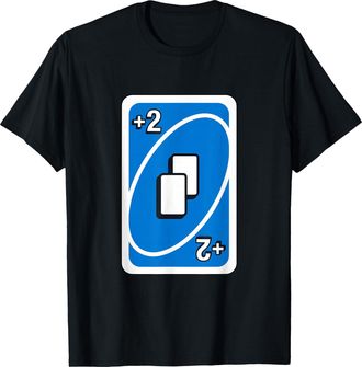 Uno Blue Draw Zwei Karten T-Shirt