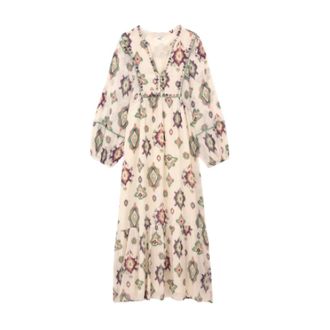 BA&SH Femme, Robes, Multicolore, Taille: 40 FR Dress Oelia - Taille: 1,Couleur: Ecru