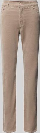 Christian Berg Straight Fit Jeans aus Baumwoll-Mix in Cord-Optik
