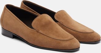 The Row Mocassins Adam en daim