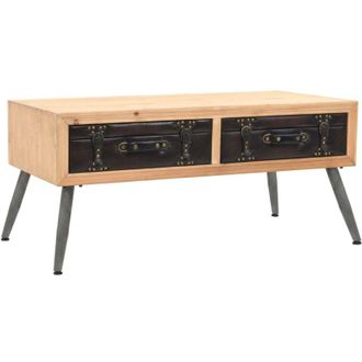 vidaXL Table basse Bois massif de sapin 115x55x50 cm Vidaxl