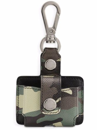 Dolce & Gabbana Schl&uuml;sselanh&auml;nger mit Camouflage-Print - Gr&uuml;n
