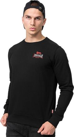 Lonsdale Mens LYMPSTONE Sweatshirt, Schwarz, 3XL