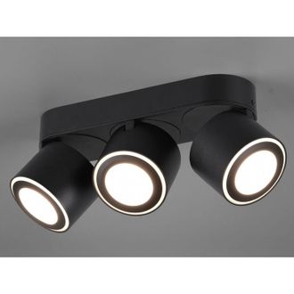 Trio Led Deckenstrahler taurus 3-flammig Schwarz, Breite 27,3cm
