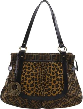 Fendi Sac cabas Zucca Pre-owned - Femme - Pre-owned - Brun - Taille: ONE Size