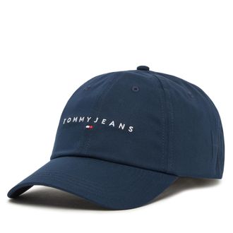 Tommy Jeans Cap Tommy Jeans Logo 6 Panel Cap AW0AW16868 Dunkelblau