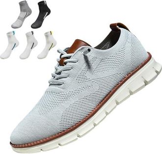 Generic Baskets Oxford en maille pour homme - L&eacute;g&egrave;res et d&eacute;contract&eacute;es - Pour la marche, le tennis, la conduite - Pour le travail, les voyages et les trajets 