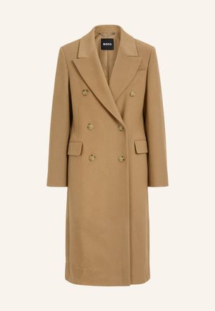 HUGO BOSS Klassischer Mantel Callaf Regular Fit beige