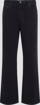 Off-white Jean slim relax blanc cass&eacute; Half Arrow
