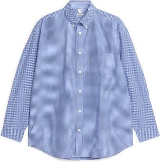Arket Oversize-Shirt Mit Vichy-Karos -Blau