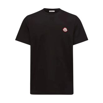 Moncler Homme, Tops, Noir, Taille: XL T-shirt &agrave; logo