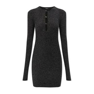 Amiri Femme, Robes, Noir, Taille: 40 FR Robe avec fil lurex