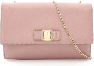 Ferragamo Sac bandouli&egrave;re en cuir Pre-owned - Femme - Pre-owned - Rose - Taille: ONE Size