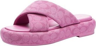 Coach Coach Sandales Penelope Signature C pour femme, fuchsia, 39 EU