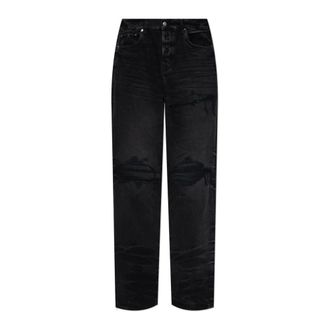 Amiri Leather Straight MX1 Jean - - Jeans - Herren - Schwarzk - W30 L32